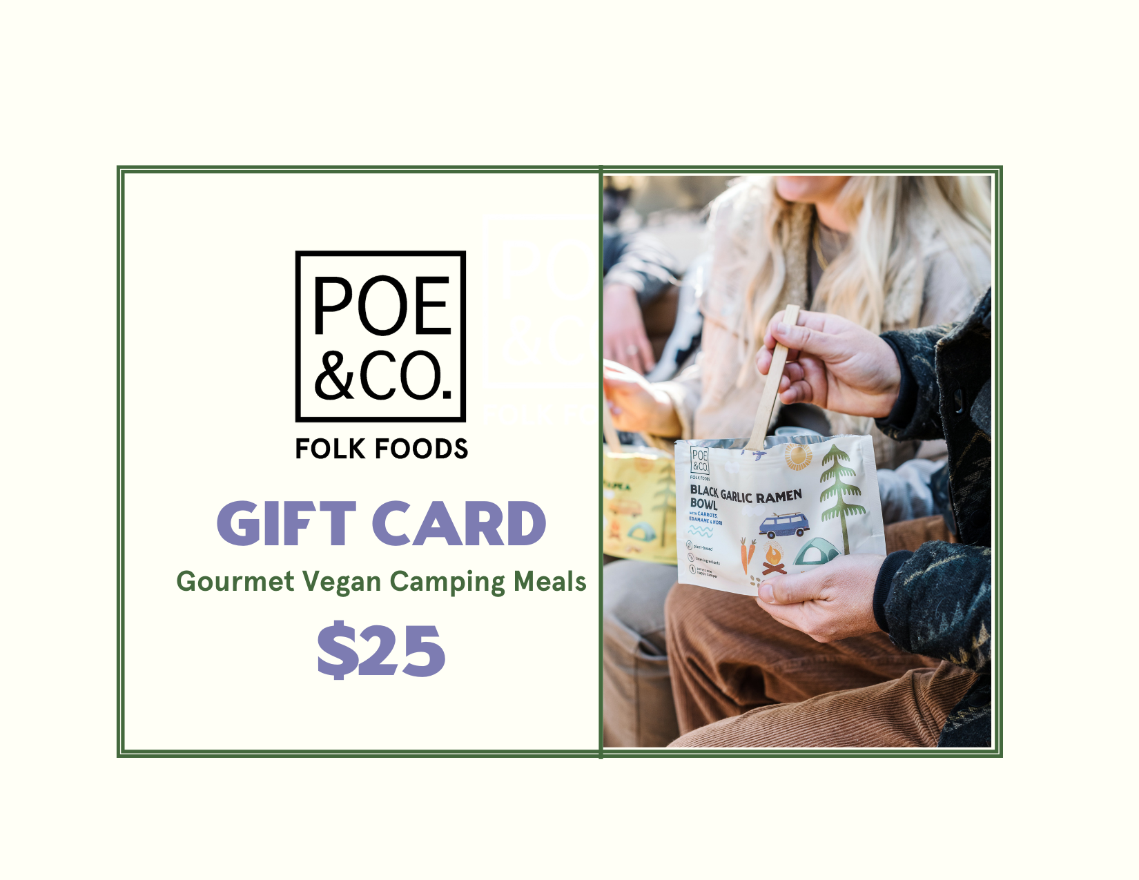 Poe & Co. Folk Foods - Gourmet Plant-Based Camping Meals